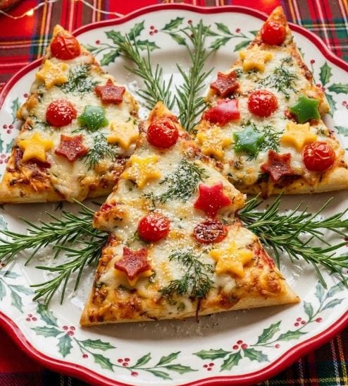 Christmas Tree Mini Pizza – The Easy Holiday Appetizer Everyone ...