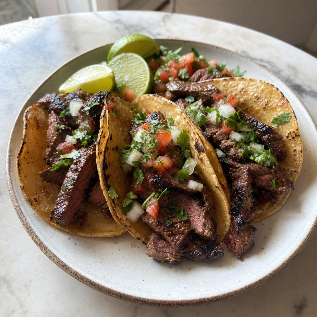 Carne Asada Tacos Recipe | Juicy & Charred