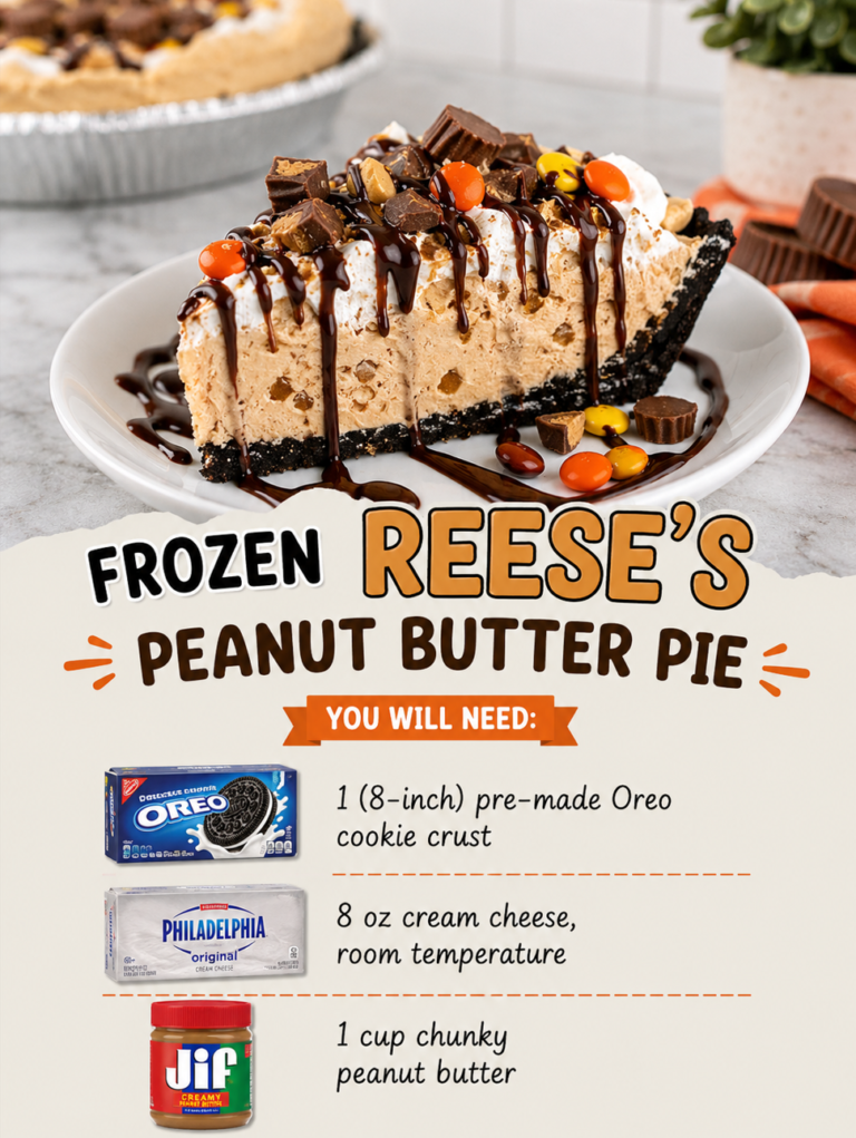 Delightfully Frozen Reese's Peanut Butter Pie: A Creamy Delight