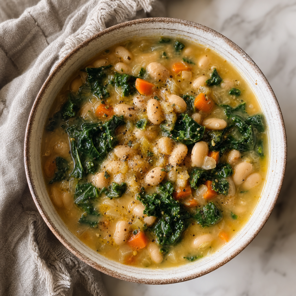Authentic Tuscan White Bean Soup - Easy & Delicious
